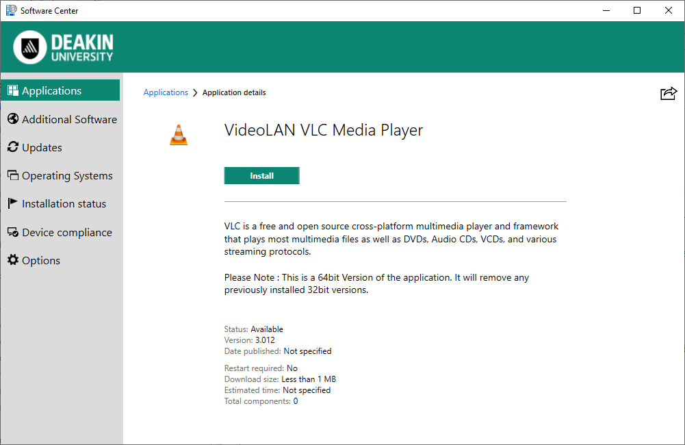 IT Help - Using Software Center on a Deakin managed computer (Windows ...