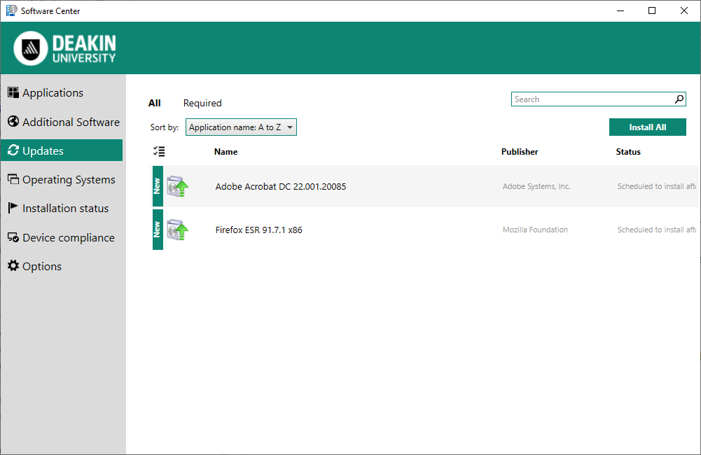 IT Help - Using Software Center on a Deakin managed computer (Windows ...