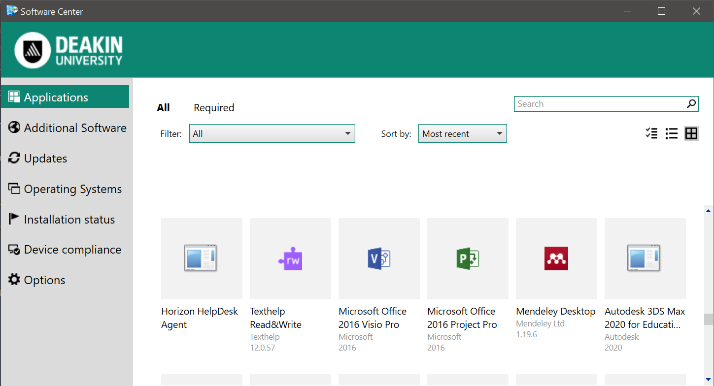 IT Help - Using Software Center on a Deakin managed computer (Windows ...