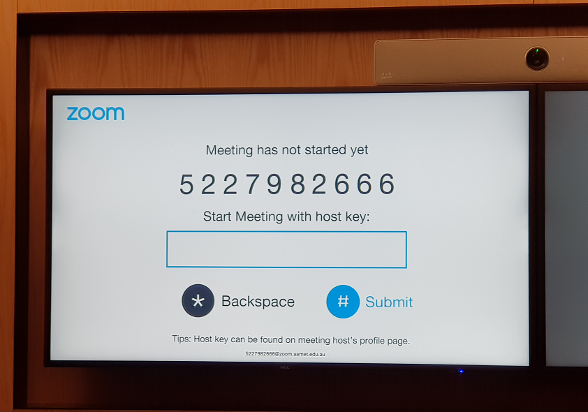 IT Help - Video Conference room - Join using SIP address (manual dial ...