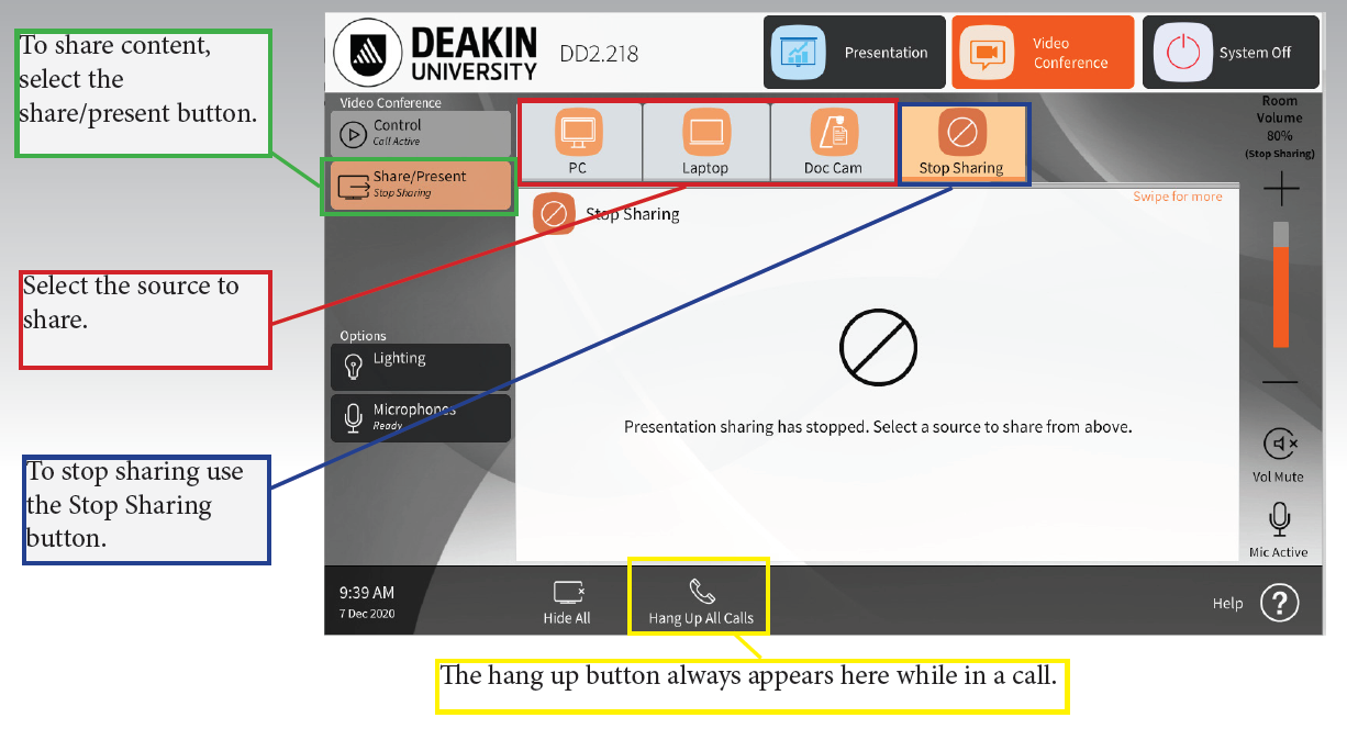 IT Help - DAVE / Crestron Control Rooms - Video Conference Rooms Quick Guide - IT Help