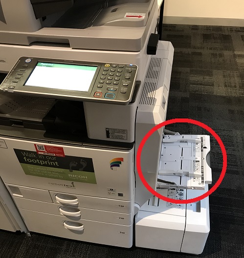 IT Help - How to print to the bypass tray on a Ricoh printer - IT Help
