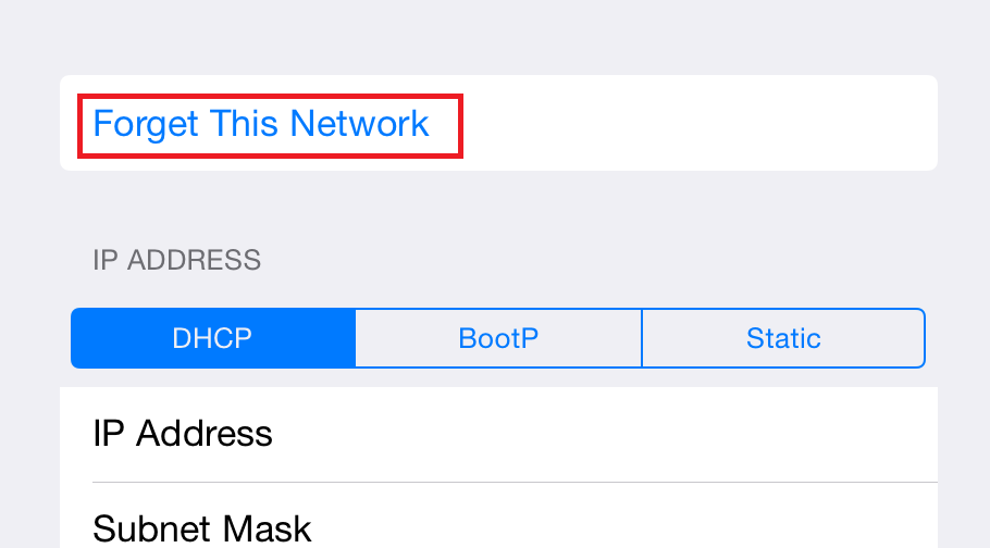 IT Help - How do I forget a Wi-Fi network on my iPhone or iPad? - IT Help