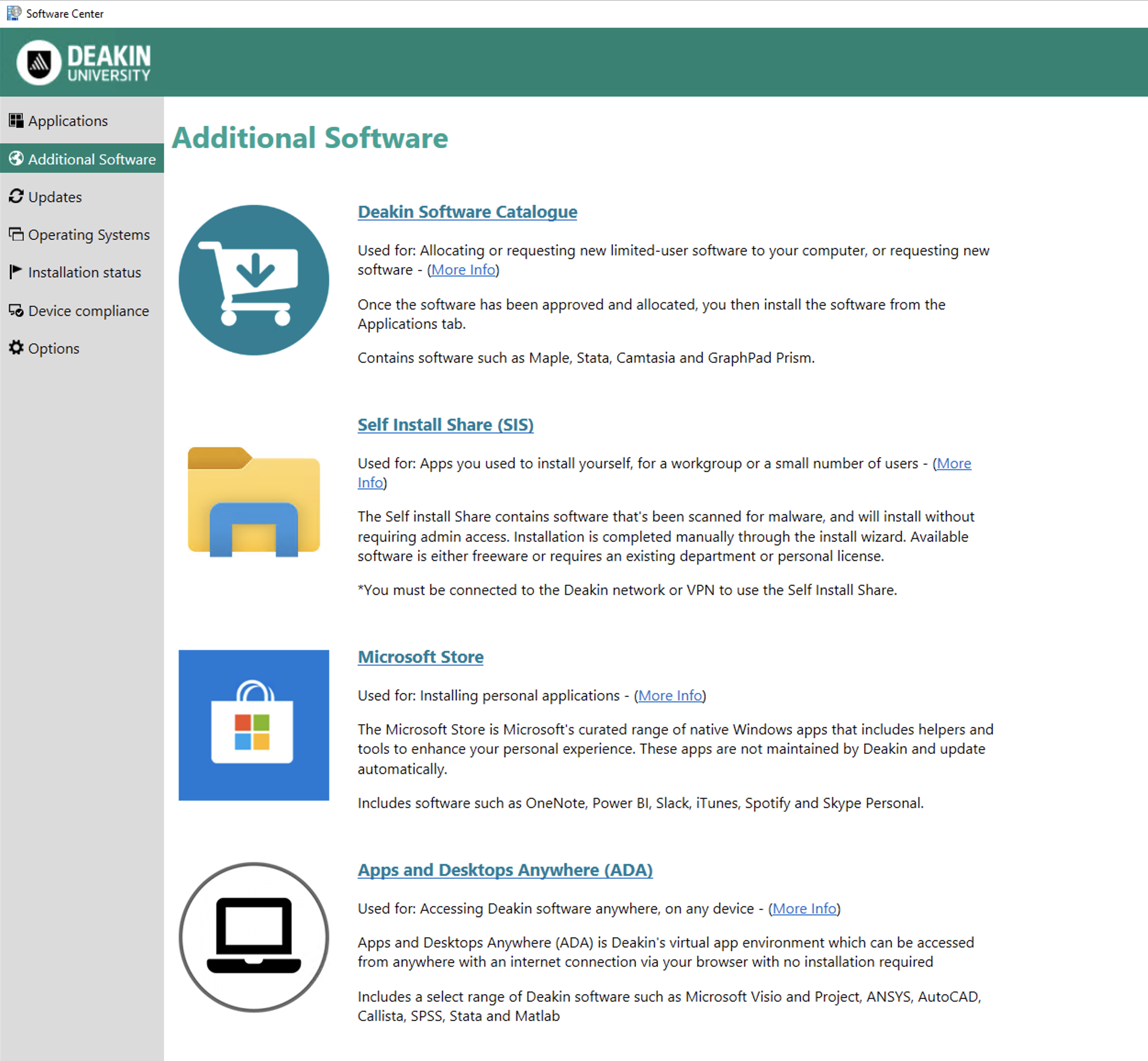 IT Help - Using Software Center on a Deakin managed computer (Windows ...