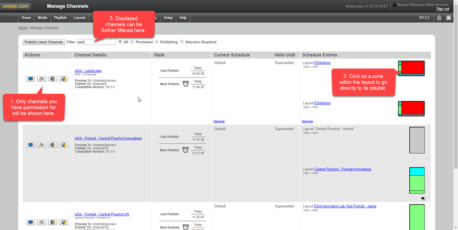 IT Help - ONELAN CMS – Deakin Digital Signage User Guide - IT Help