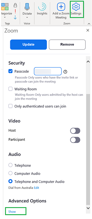 IT Help - Zoom Meetings – Video Conference Setup for a Meeting Room Join Button (macOS) - IT Help