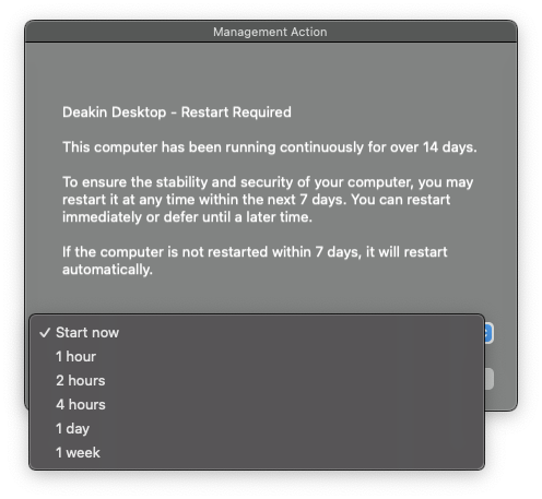 IT Help - Why am I being prompted to restart my Mac? - IT Help