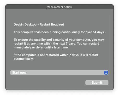 IT Help - Why am I being prompted to restart my Mac? - IT Help