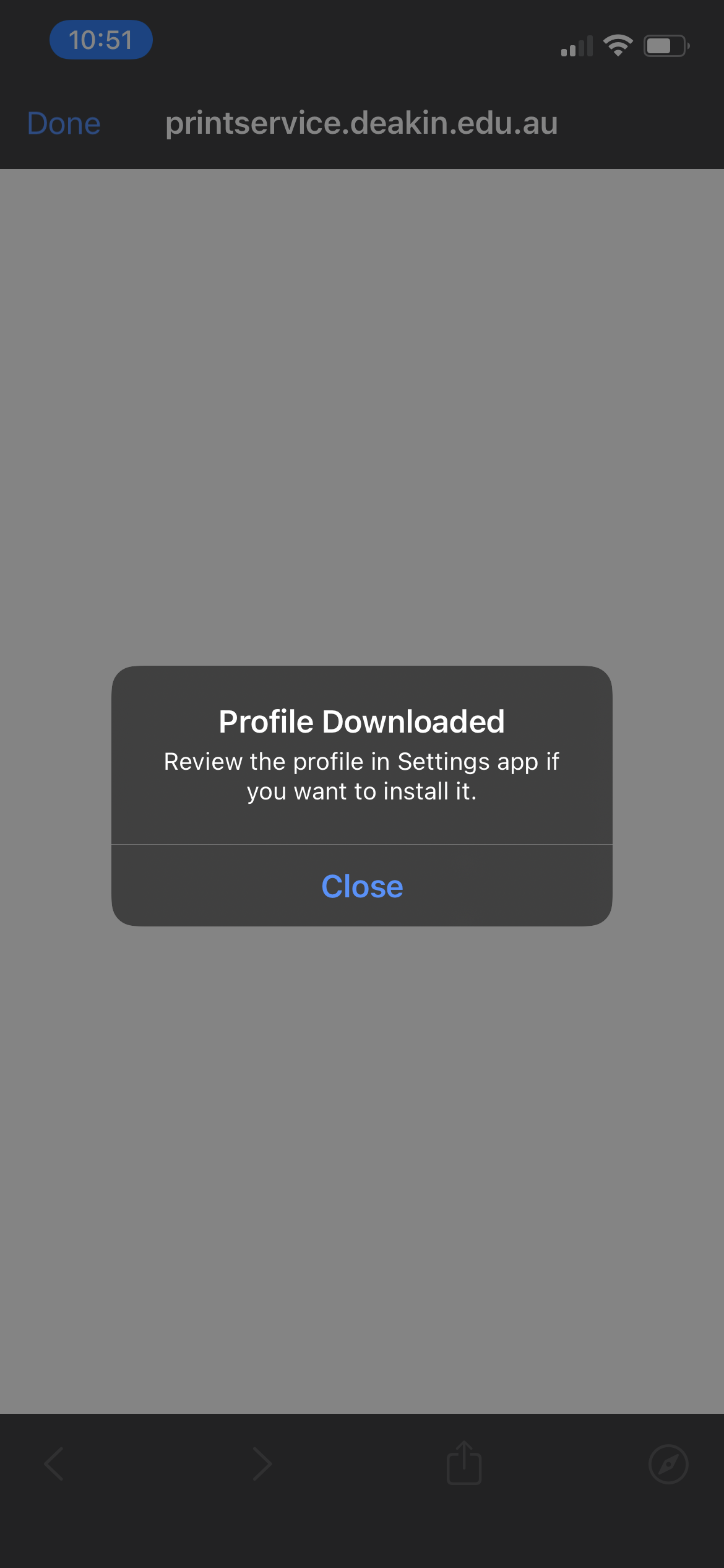 IT Help - Print@Deakin - Installing Deakin Print on Personal IOS device ...